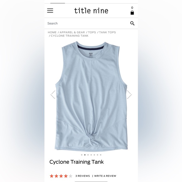 Title nine | Tops | Title Nine Cyclone Training Tank | Poshmark